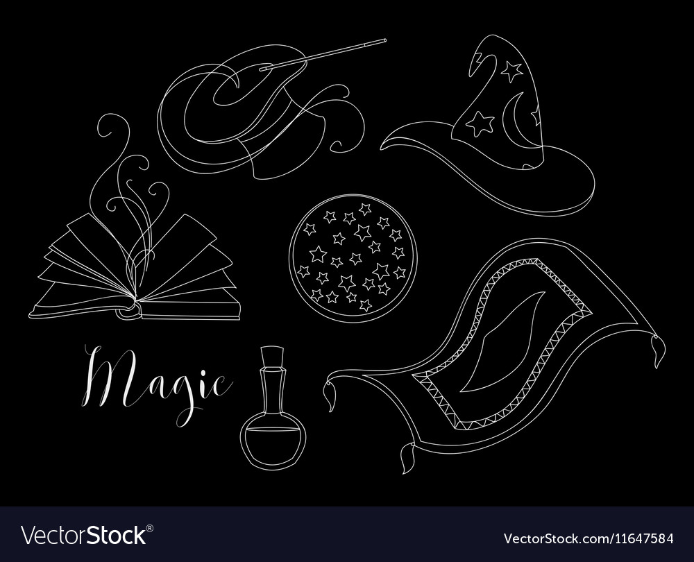 Magic icon set Royalty Free Vector Image - VectorStock