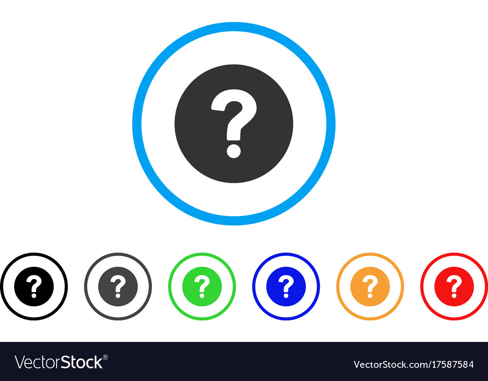 Query rounded icon Royalty Free Vector Image - VectorStock