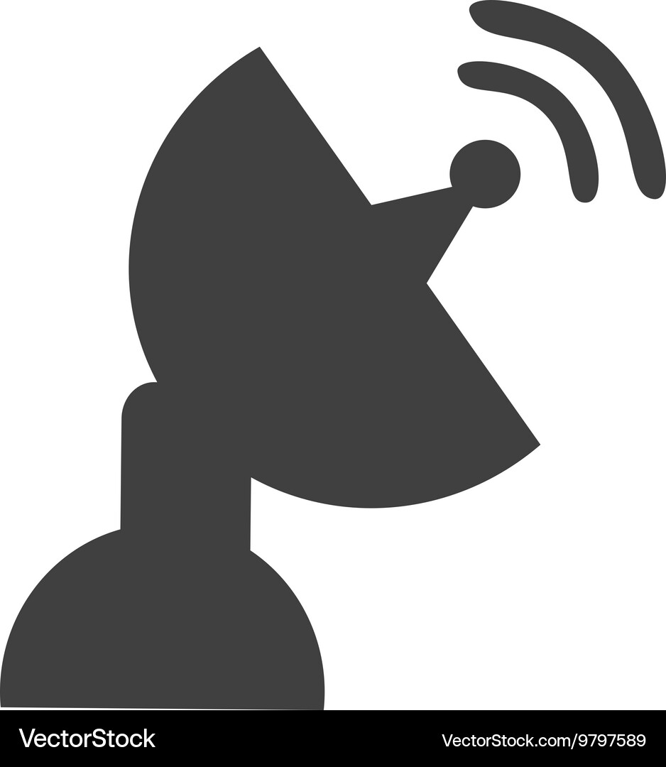Communication antenna theme icon design Royalty Free Vector