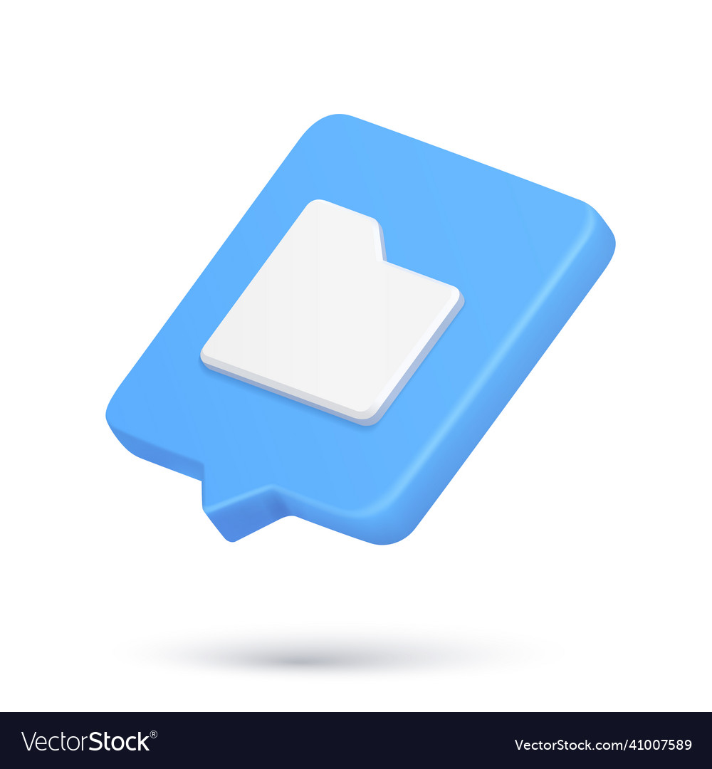 Realistic quick tips folder file storage Vector Image