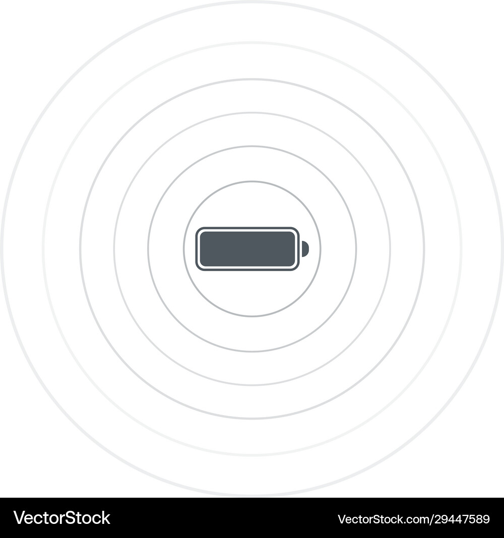 Wireless battery charging power management Vector Image
