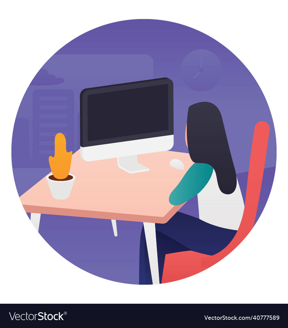 Workplace Royalty Free Vector Image - VectorStock