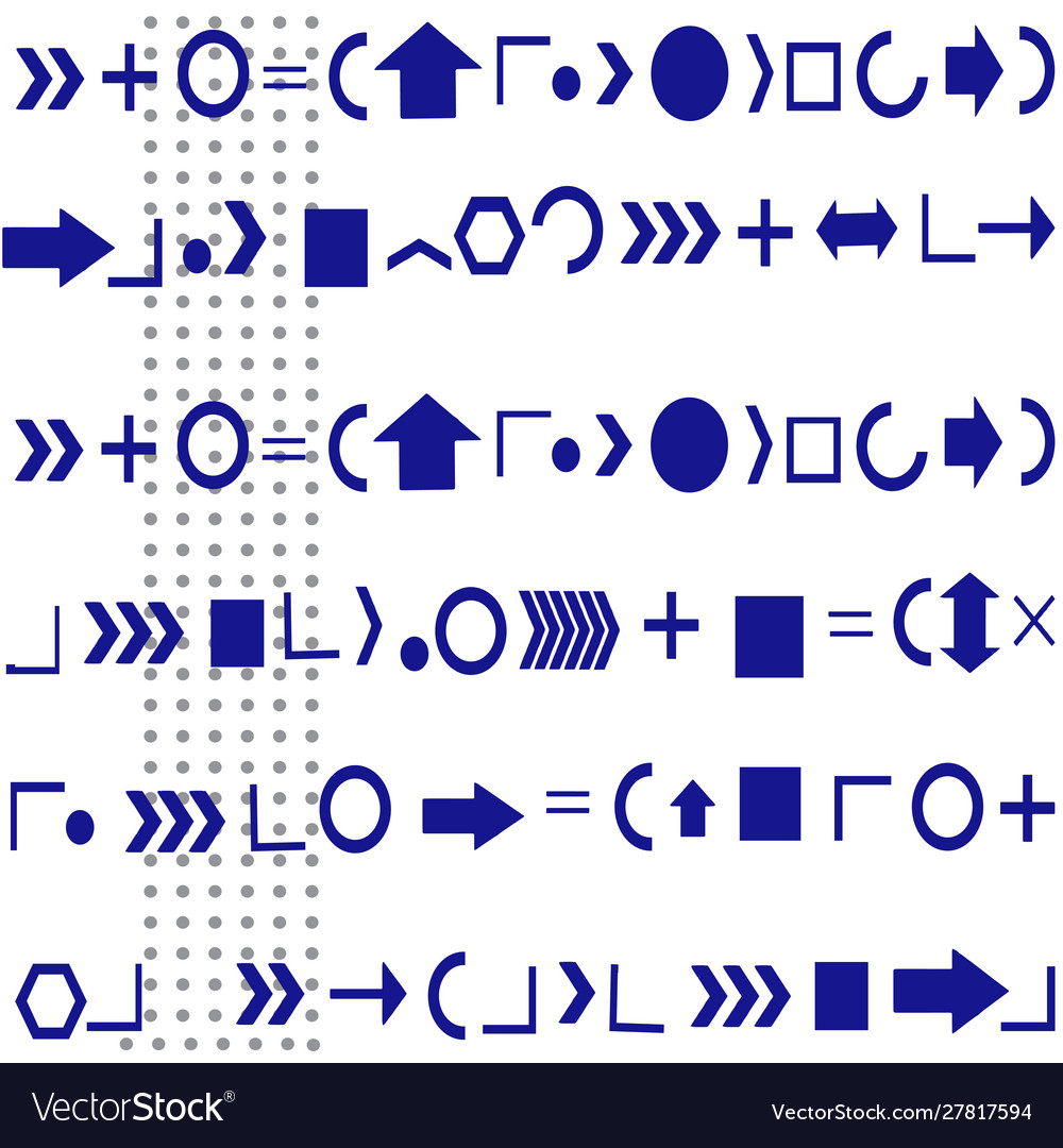 Arithmetic Signs Royalty Free Vector Image - Vectorstock
