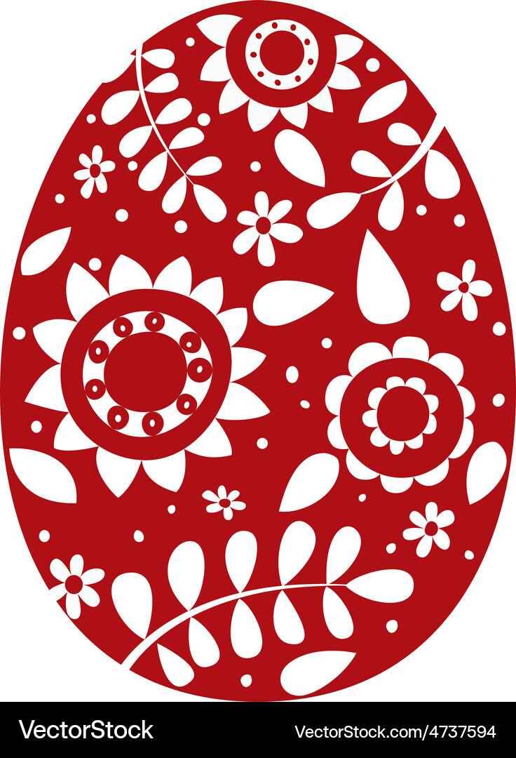 Easter egg Royalty Free Vector Image - VectorStock