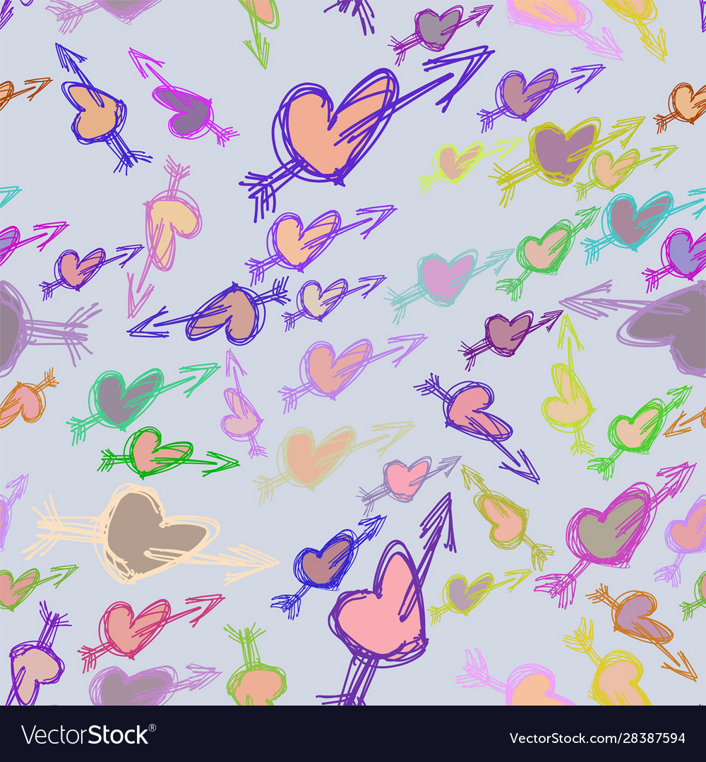 Seamless artwork texture background hand drawn Vector Image