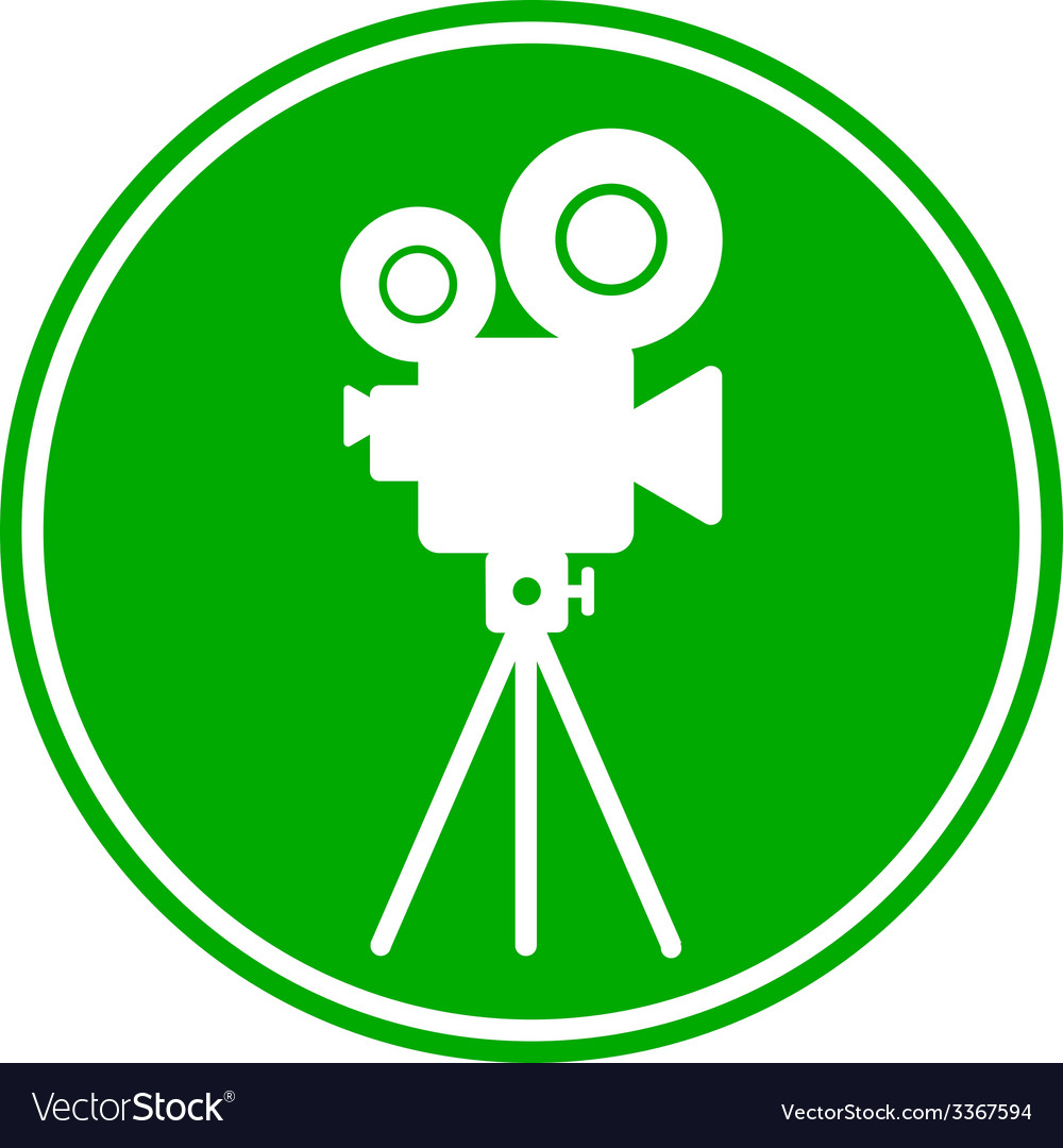 Video camera button Royalty Free Vector Image - VectorStock