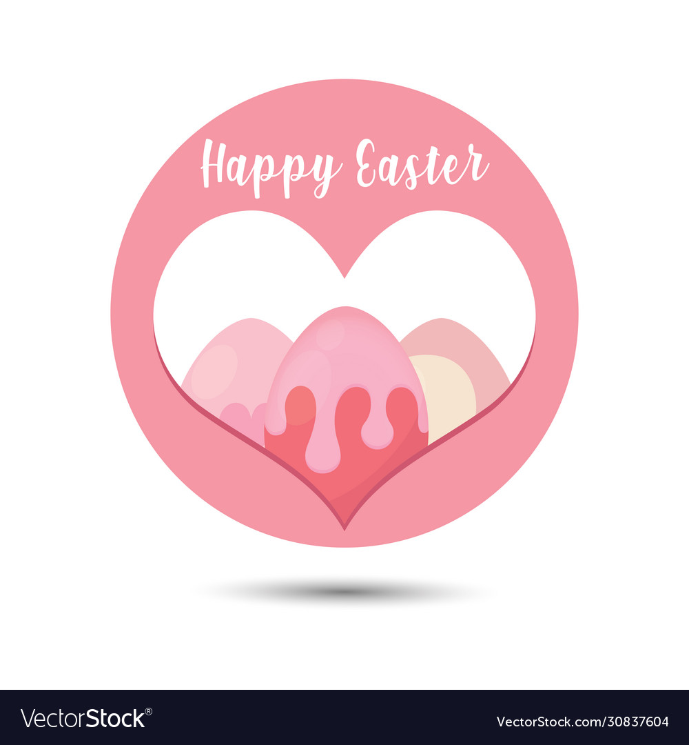 Happy easter button Royalty Free Vector Image - VectorStock