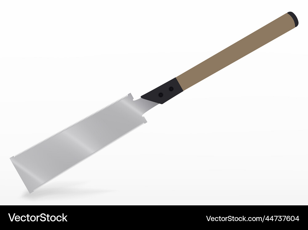 Japanese saw hacksaw isolated Royalty Free Vector Image