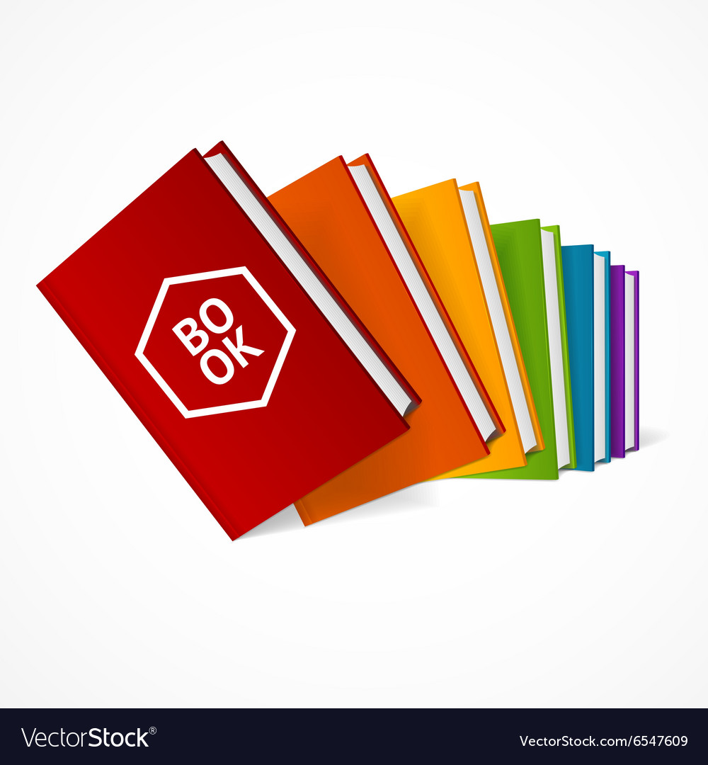 Book stack Royalty Free Vector Image - VectorStock