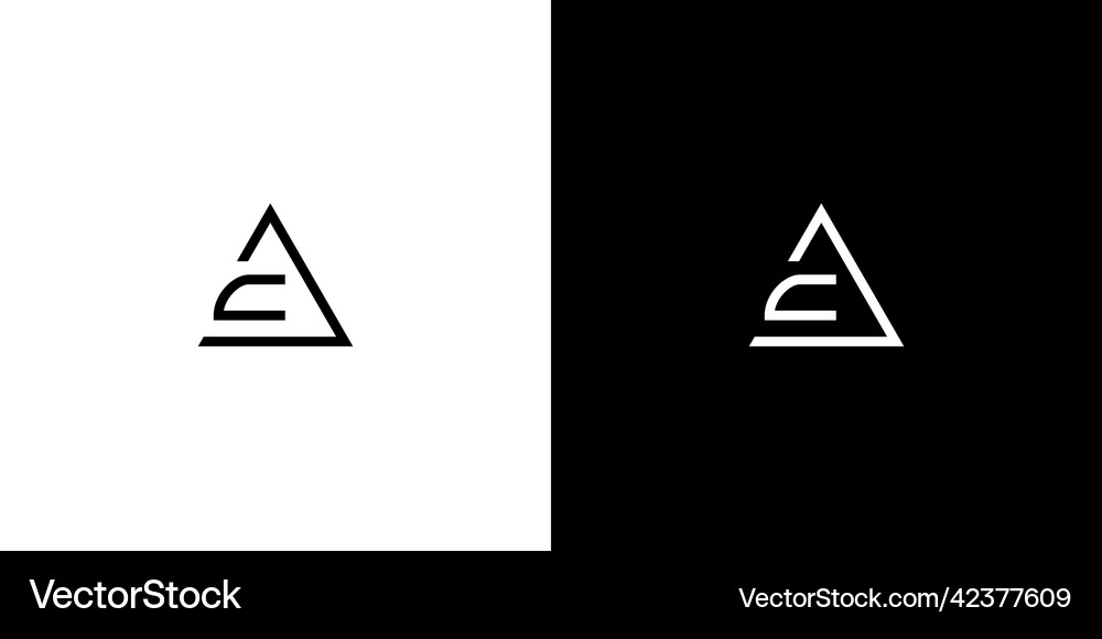 Unique and modern ca initials logo design Vector Image