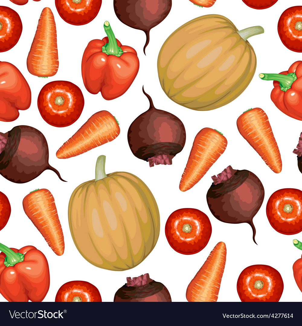 Vegetables pattern Royalty Free Vector Image - VectorStock