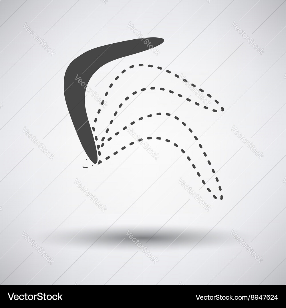 Boomerang Icon Royalty Free Vector Image Vectorstock