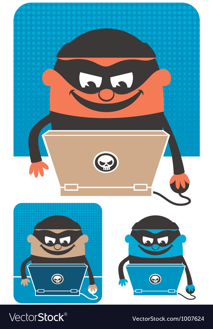 Computer crime Royalty Free Vector Image - VectorStock Computer crime Royalty Free Vector Image - VectorStock