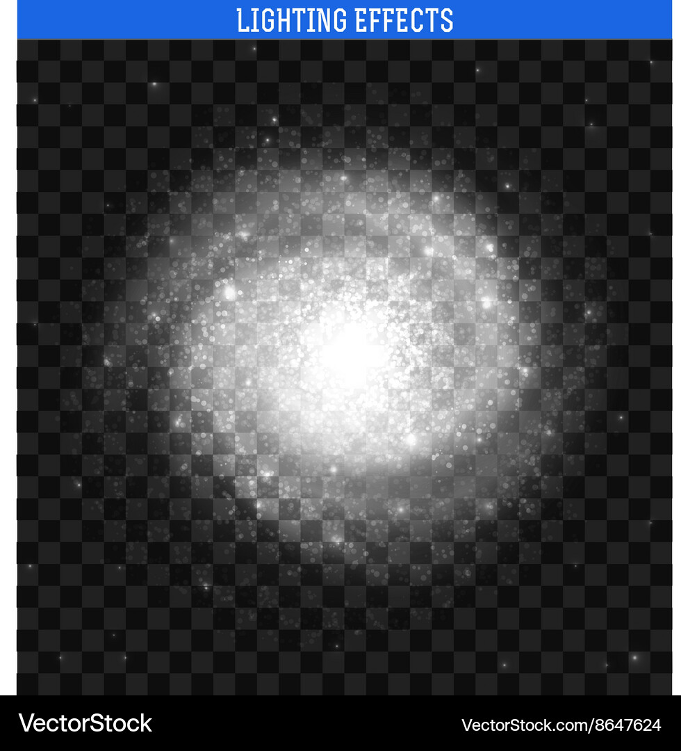 Galaxy effect clusters of stars planets Royalty Free Vector