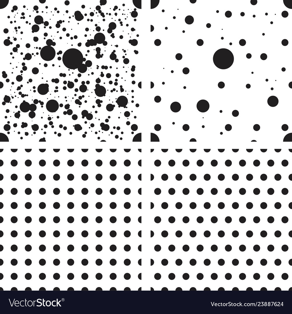 Seamless polka dot pattern Royalty Free Vector Image