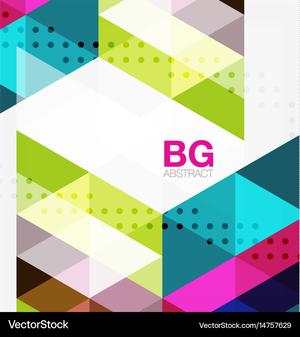 Abstract colorful triangle repetition Royalty Free Vector