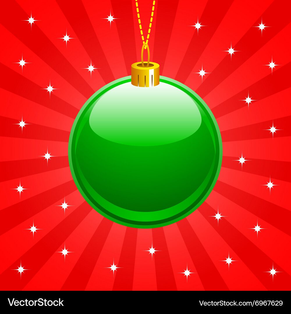 Christmas ball Royalty Free Vector Image - VectorStock