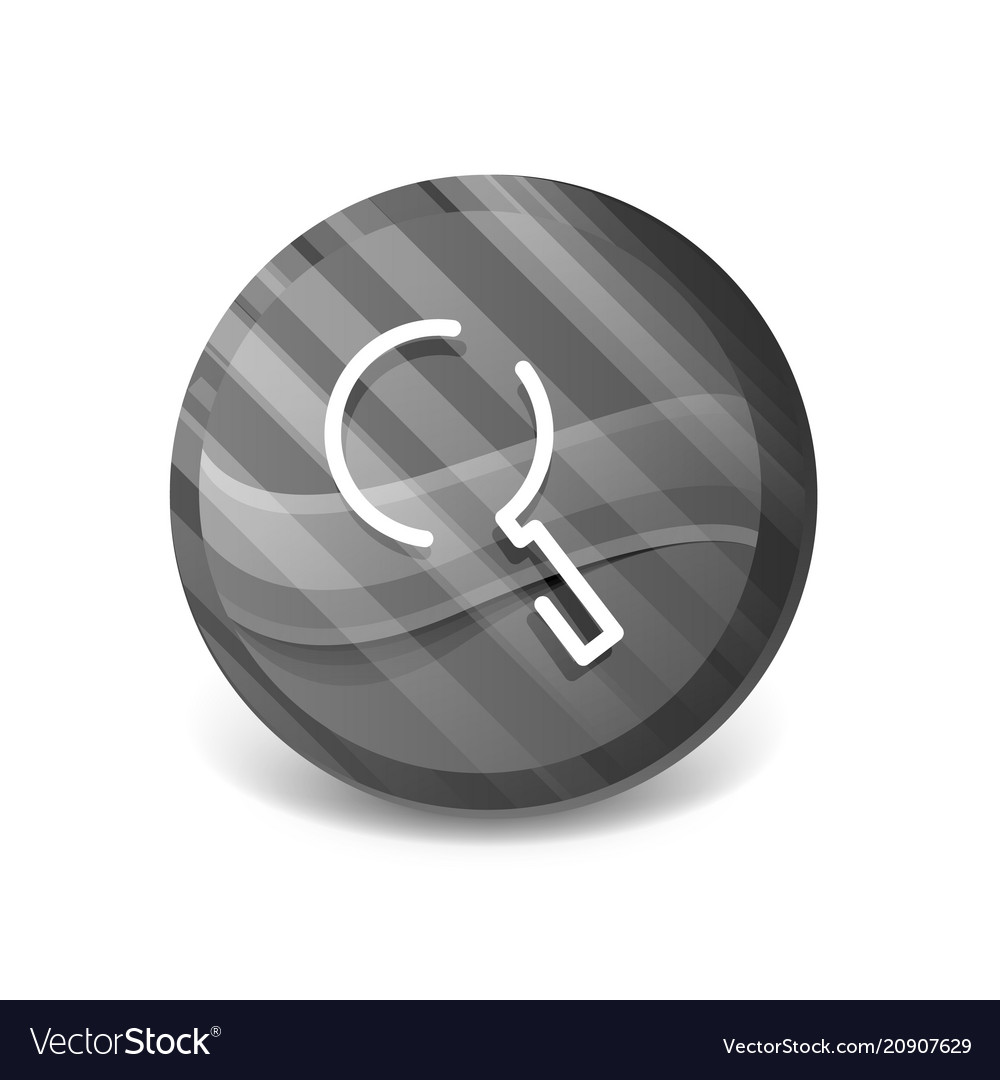 Search magnifier web button magnify icon modern Vector Image