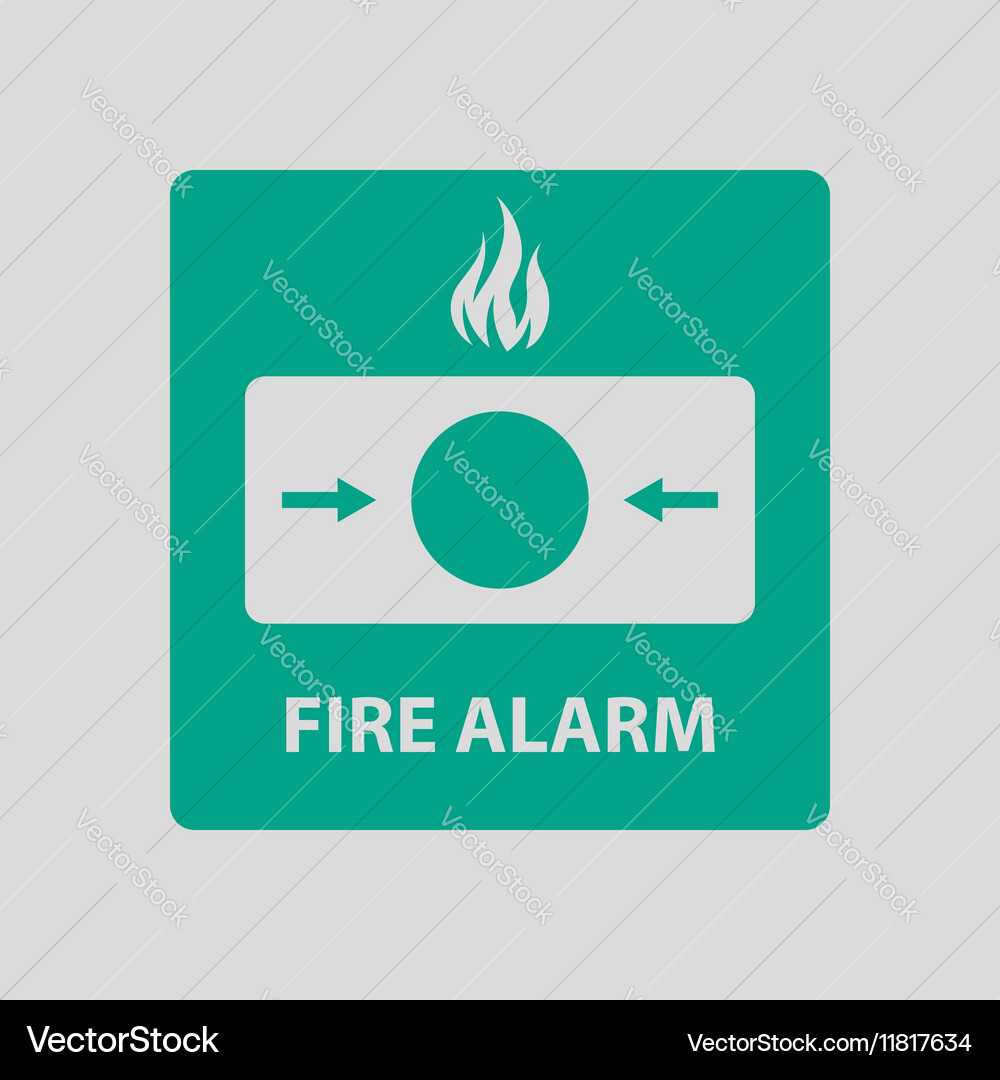 Fire alarm icon Royalty Free Vector Image - VectorStock