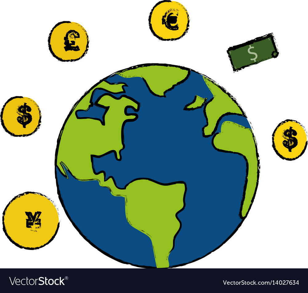 World planet earth icon Royalty Free Vector Image