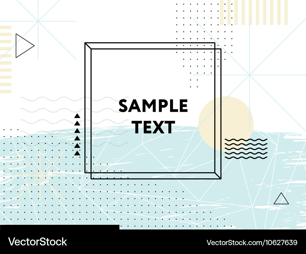 Abstract geometric background design elements Vector Image