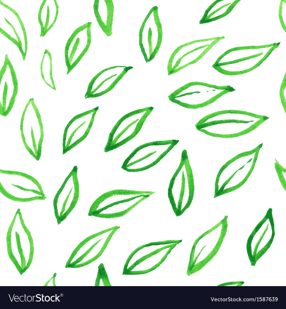 Leafs pattern Royalty Free Vector Image - VectorStock