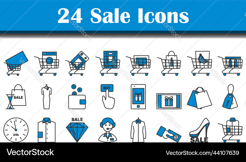 Sale icon set Royalty Free Vector Image - VectorStock