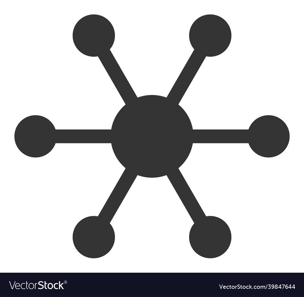 Central node icon Royalty Free Vector Image - VectorStock