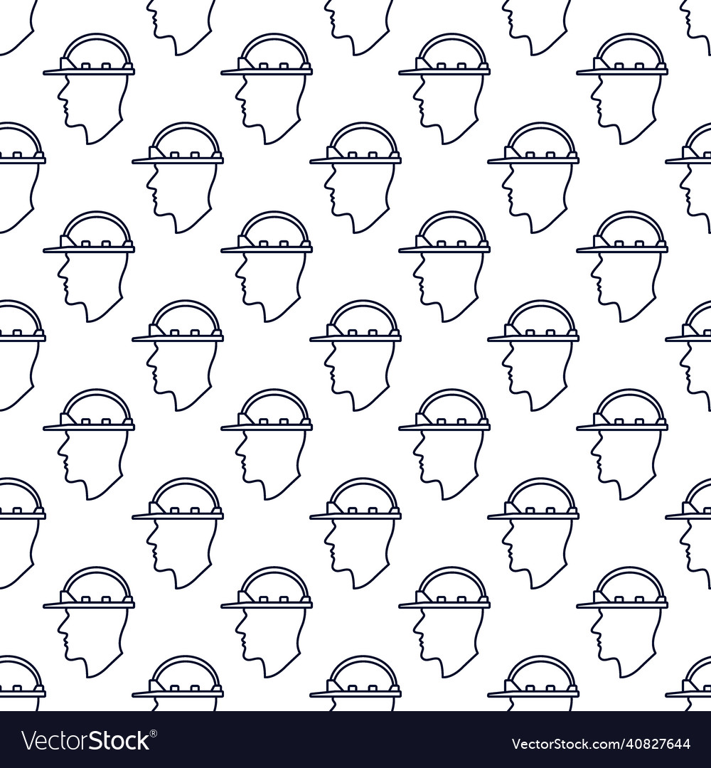 Employee head pattern Royalty Free Vector Image