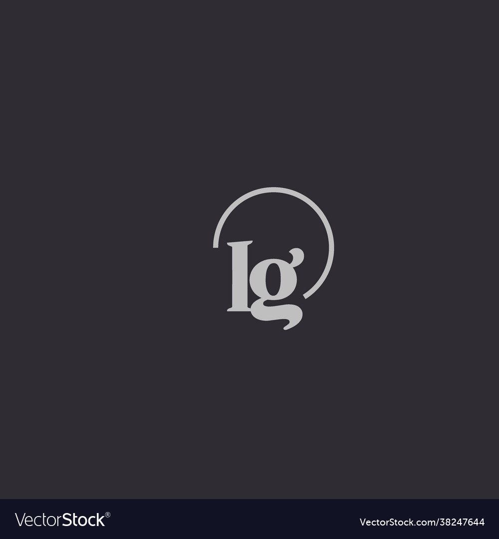 Ig initials logo monogram Royalty Free Vector Image