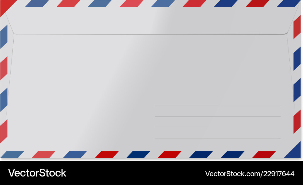 Paper envelope isolated Royalty Free Vector Image