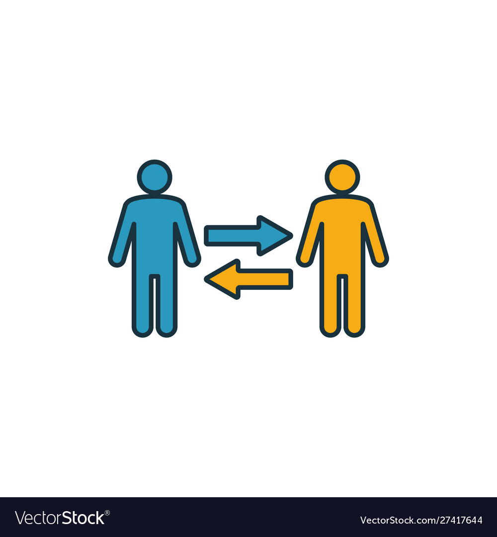 Relationship icon outline filled creative elemet Vector Image Relationship icon outline filled creative elemet Vector Image