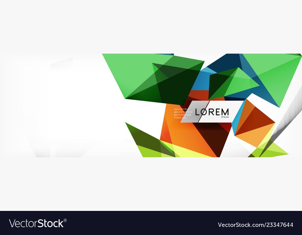 Science background abstract triangle pattern Vector Image