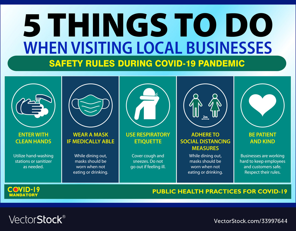 Social distancing poster or public health Vector Image