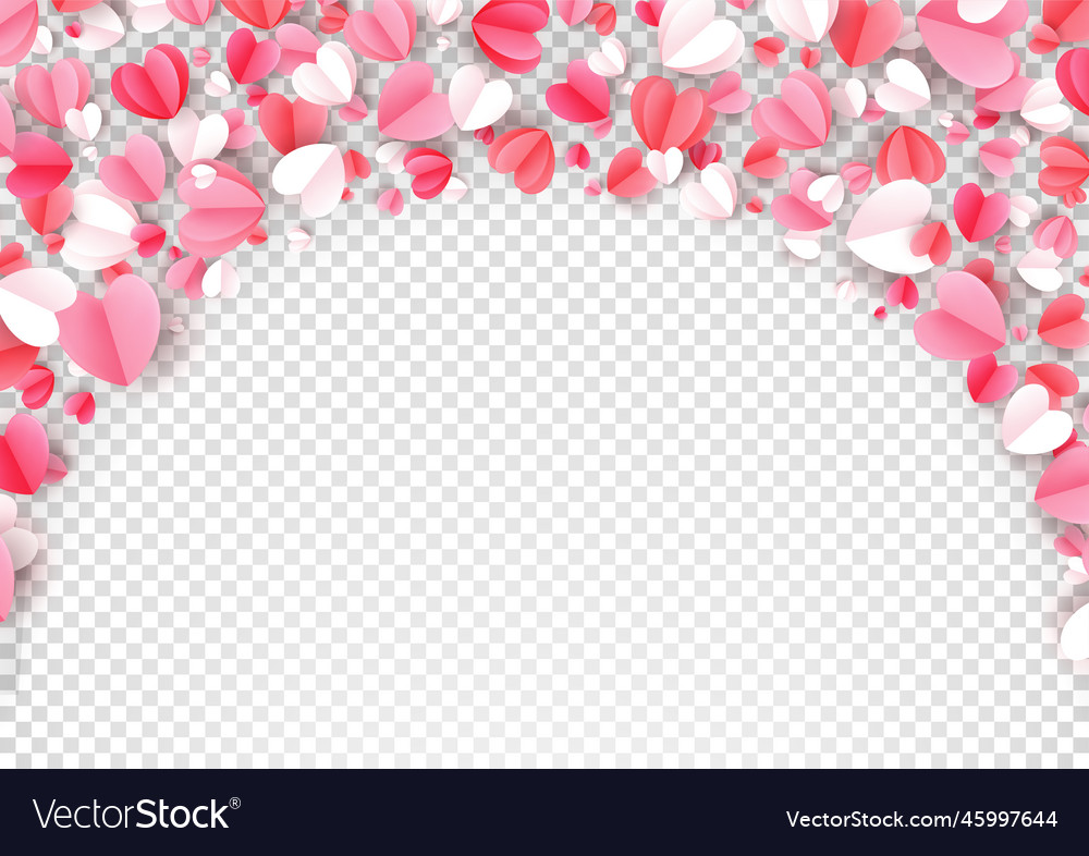 Valentine background mother day heart frame rose Vector Image