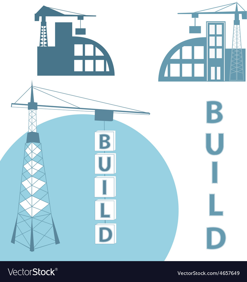 Builds Royalty Free Vector Image - VectorStock