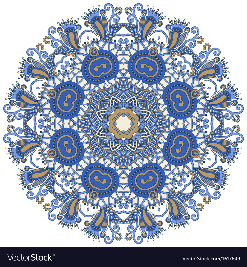 Circle ornament ornamental round lace Royalty Free Vector