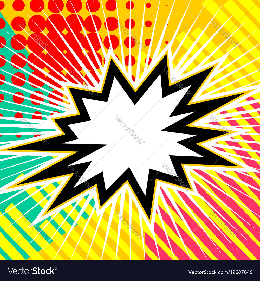 Comic Speech Bubble Background Royalty Free Vector Image