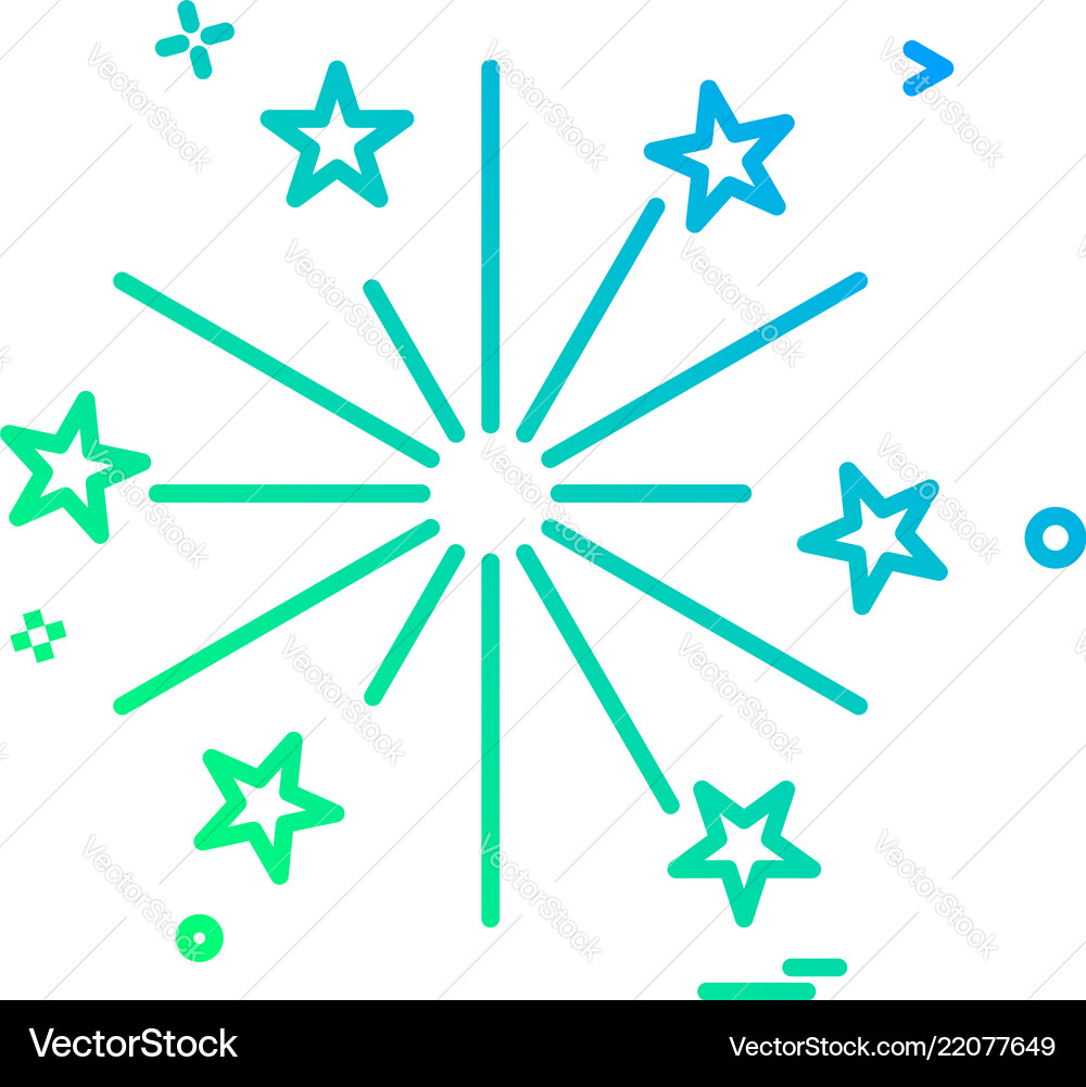 Fireworks Icon Set Royalty Free Vector Image - VectorStock