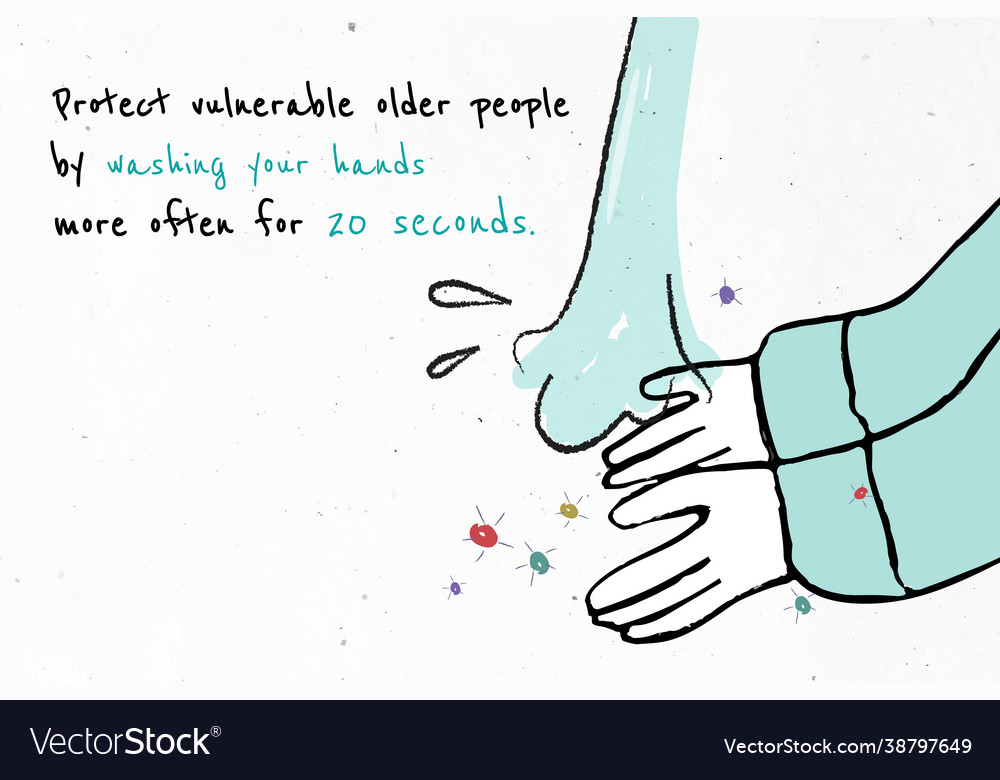 Wash your hands to prevent covid-19 this image Vector Image