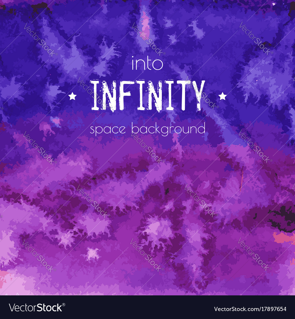 Into infinity space background Royalty Free Vector Image