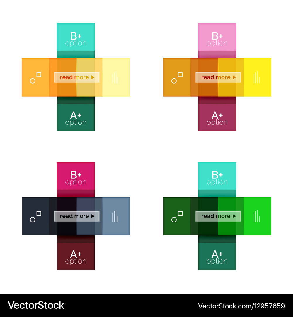 Color stripes infographics templates Royalty Free Vector