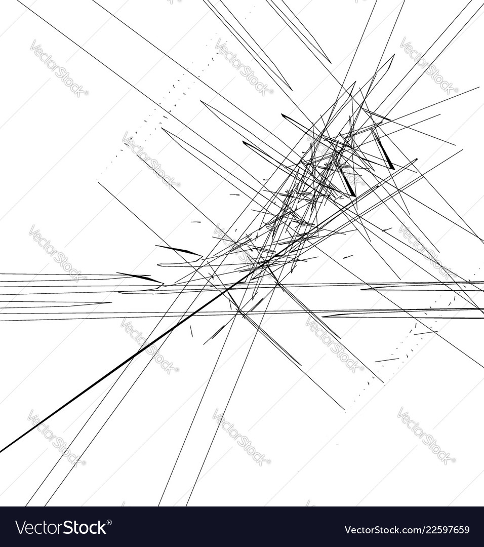 Random intersecting lines geometric pattern Vector Image