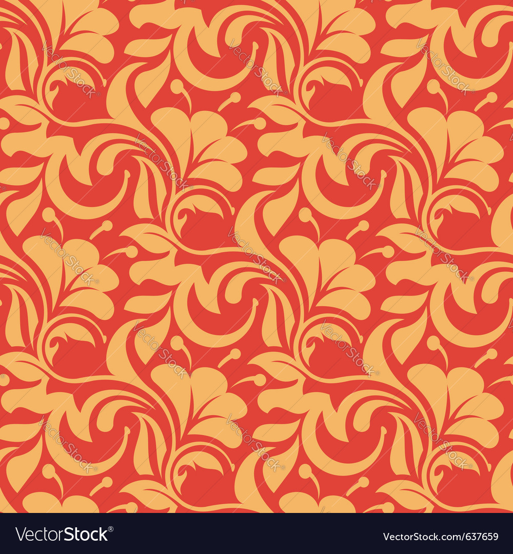 Seamless wallpaper pattern Royalty Free Vector Image