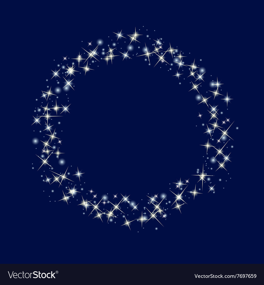 Starry border cosmic background Royalty Free Vector Image