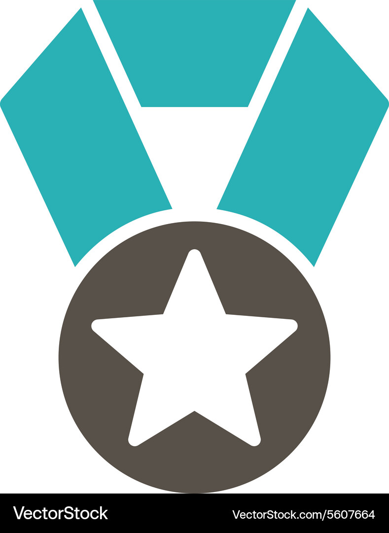 Champion medal icon from Competition Success Vector Image
