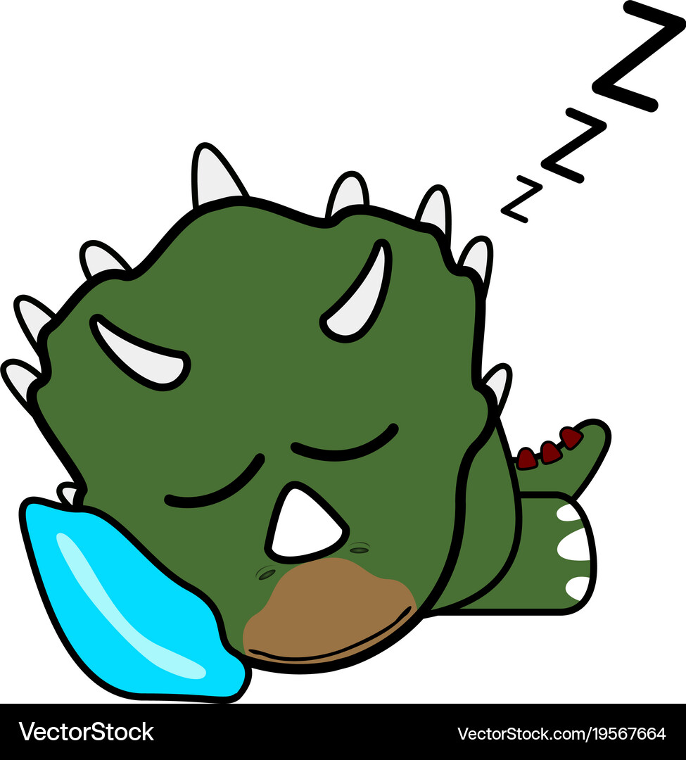 Isolated cute dinosaur Royalty Free Vector Image