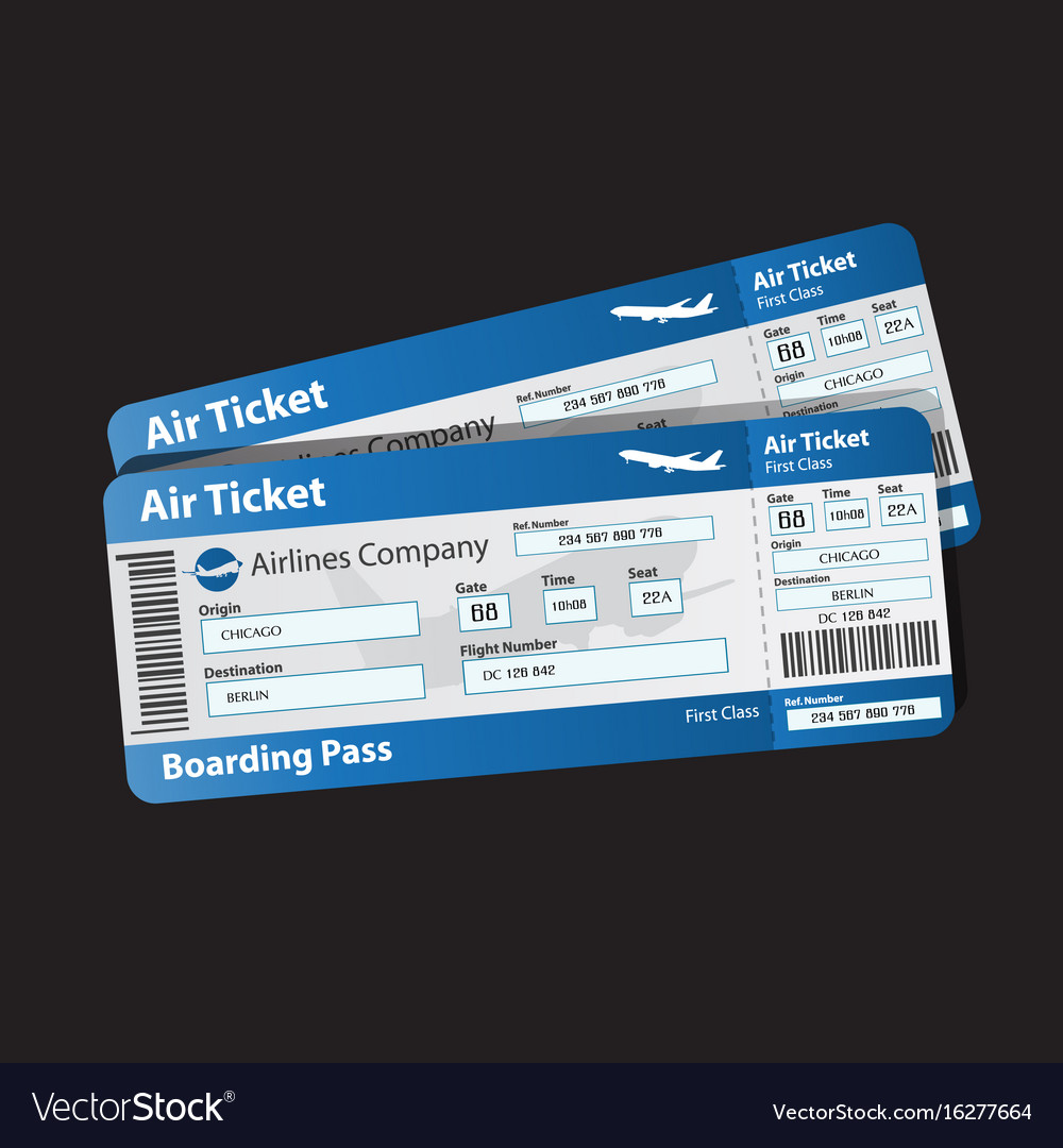 Pattern boarding pass Royalty Free Vector Image