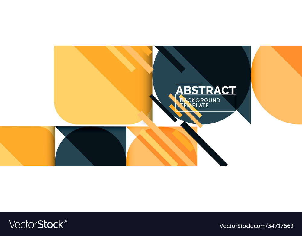 Clean minimal geometric abstract background Vector Image