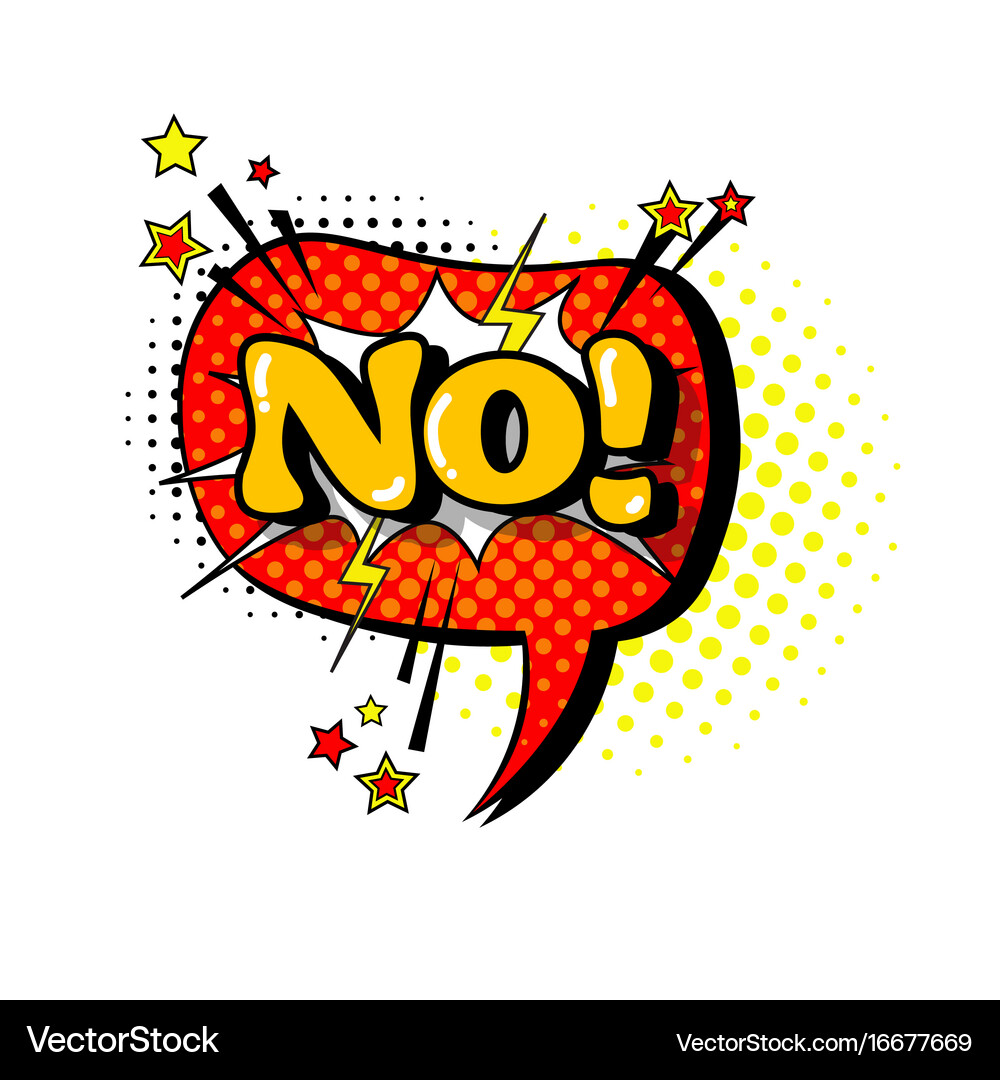 Comic speech chat bubble pop art style Royalty Free Vector